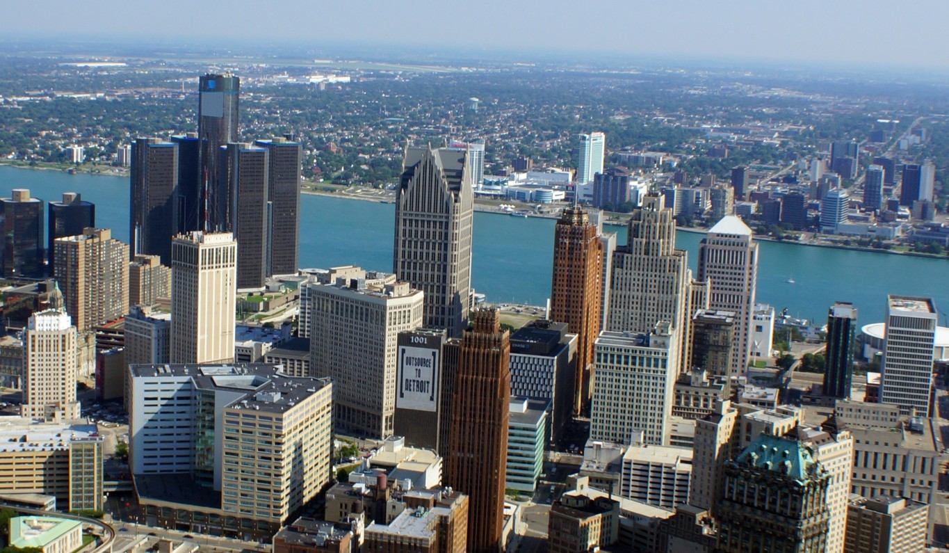 Detroit Skyline - Aerial - Promanas Group